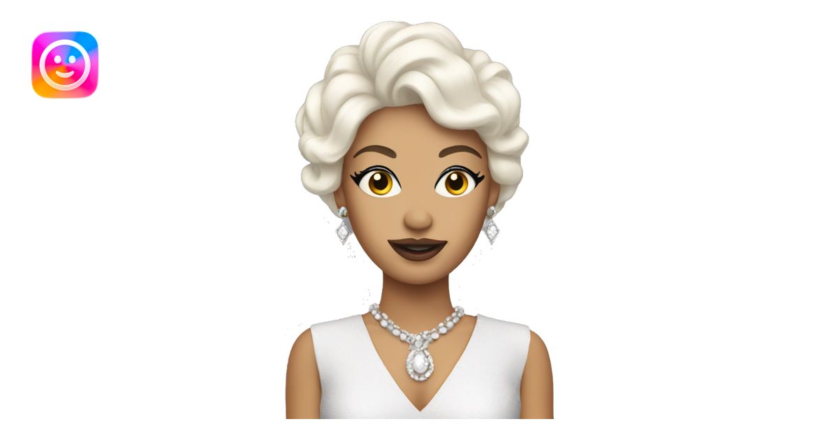 White small drag queen emoji | AI Emoji Generator