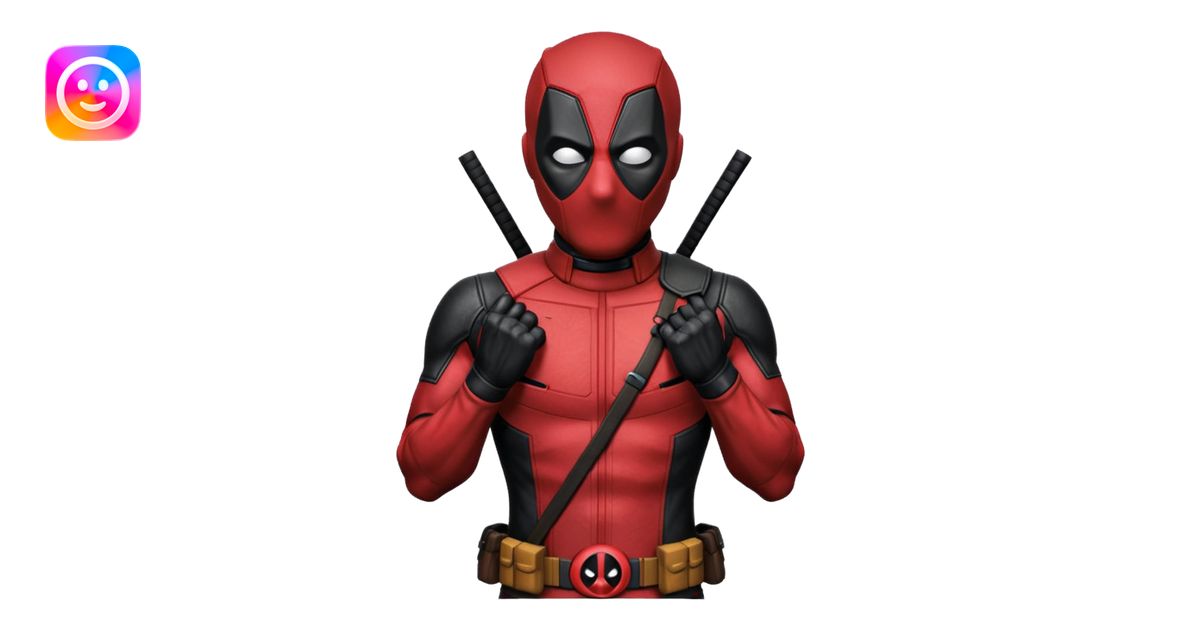 deadpool from Deadpool & Wolverine movie emoji | AI Emoji Generator