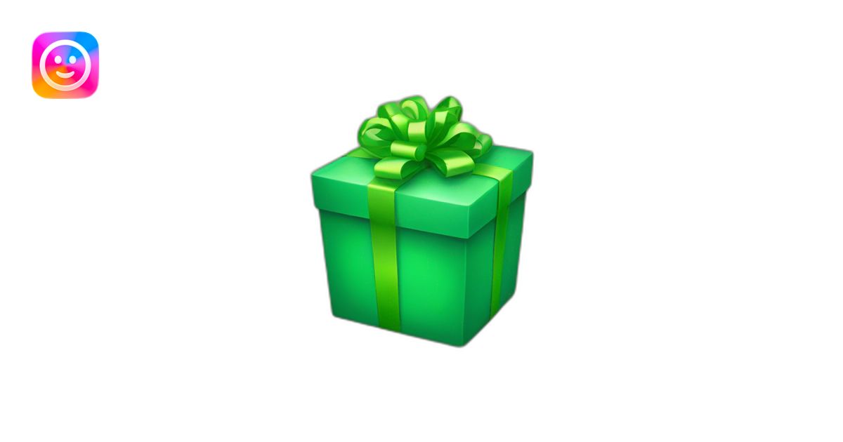 green gift emoji | AI Emoji Generator