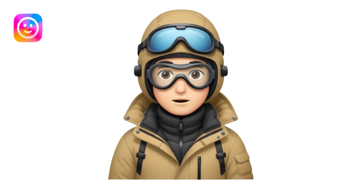 scientist bundled up in extreme cold weather gear, with goggles, thick ...