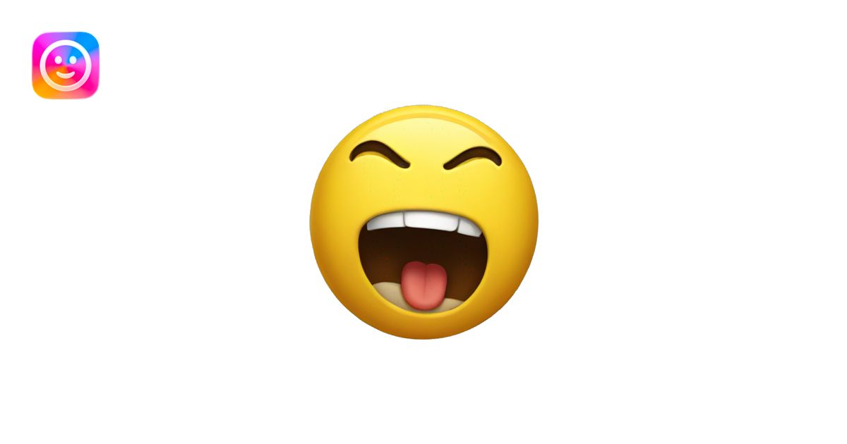 yellow emoji screaming crazy emoji | AI Emoji Generator