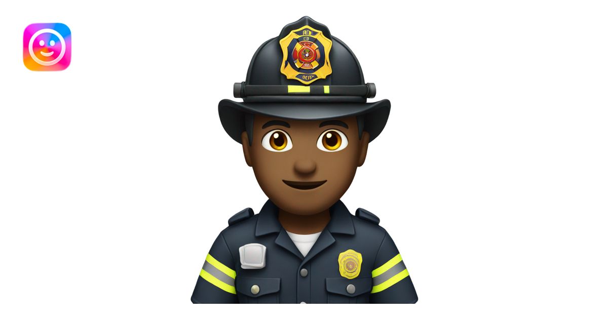 Firefighter cop emoji | AI Emoji Generator