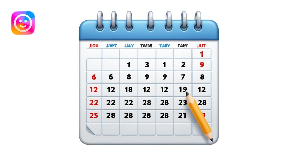schedule emoji | AI Emoji Generator