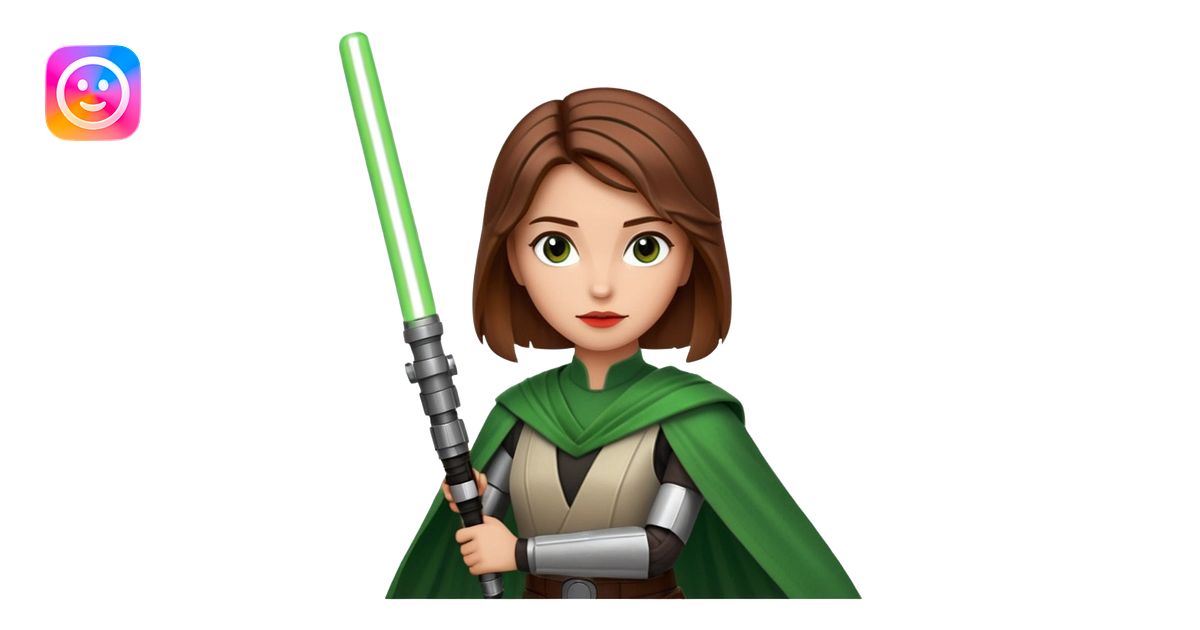 Ios 18 starwars theme ( jedi, robots etc..) brown hair lady with ...