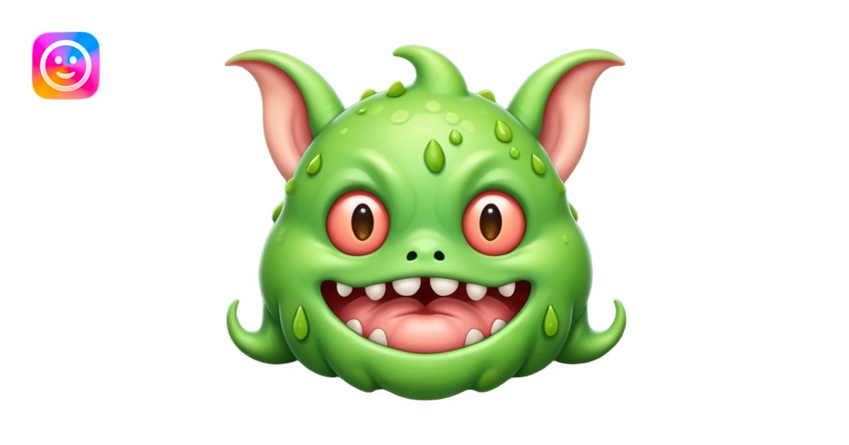 Cute Gross ear monster emoji | AI Emoji Generator