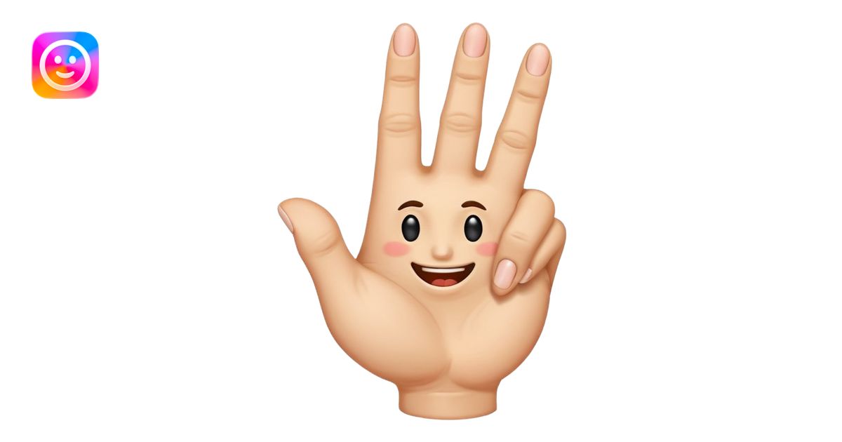 Middle finger with a funny face emoji | AI Emoji Generator