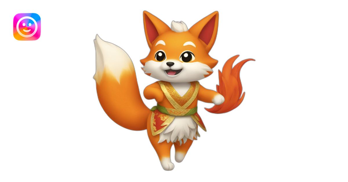 dance Kitsune emoji | AI Emoji Generator