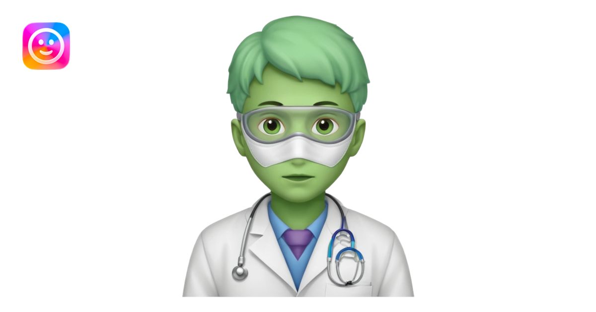 Alien Doctor emoji | AI Emoji Generator