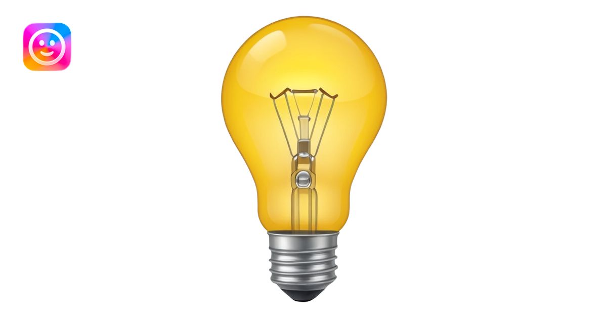 create an emoji that illustrates the word "idea" emoji | AI Emoji Generator