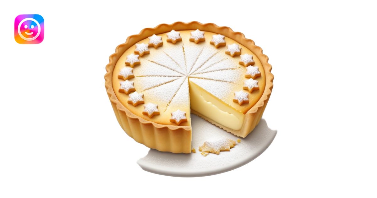 Ricotta cheese tart emoji | AI Emoji Generator