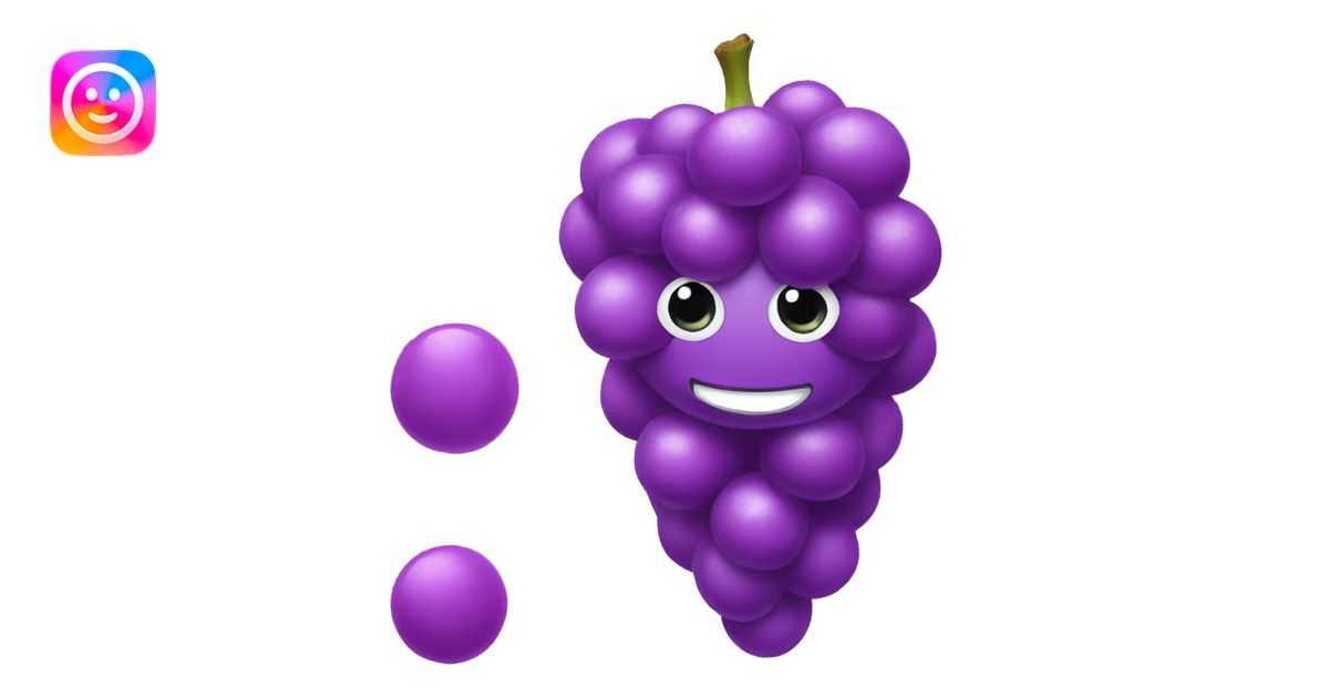 grape bubblegum emoji | AI Emoji Generator
