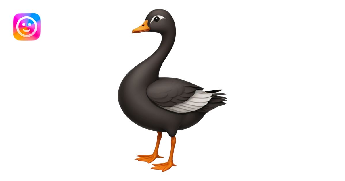 black goose emoji | AI Emoji Generator