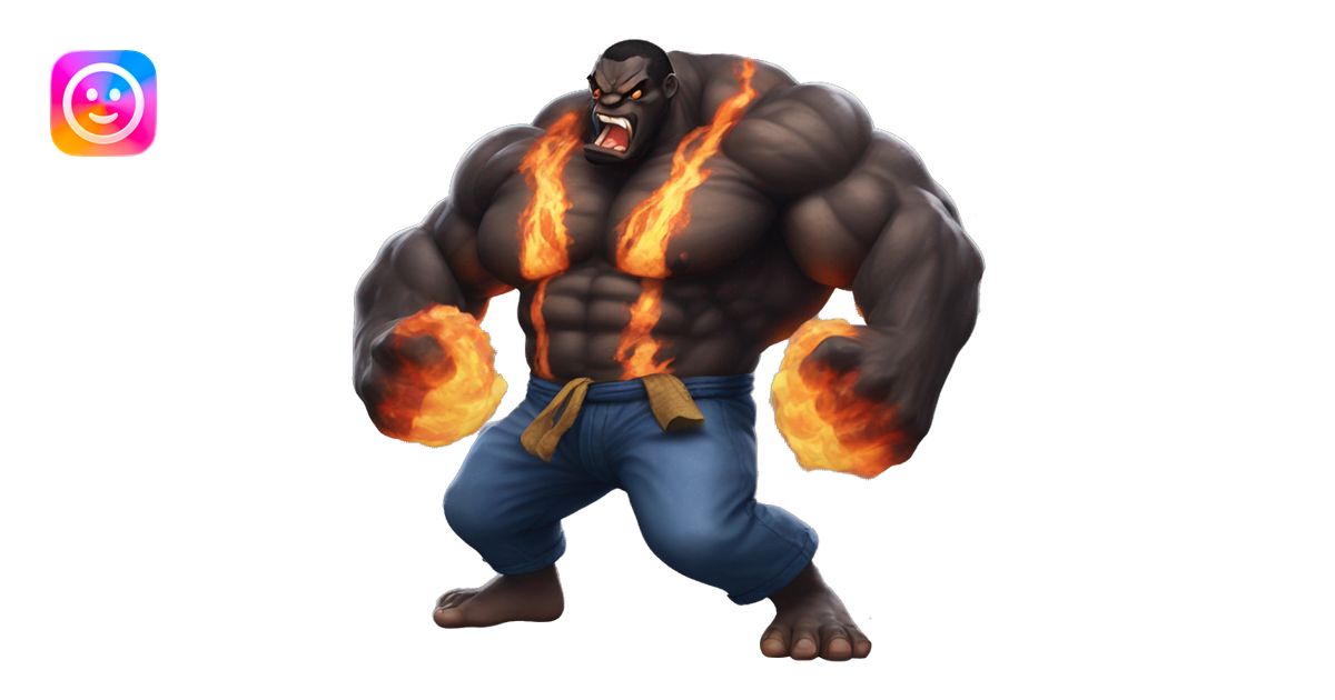 Balrog from the Street Fighter series emoji | AI Emoji Generator