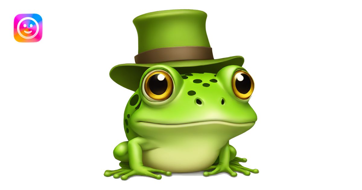 frog with hat emoji | AI Emoji Generator