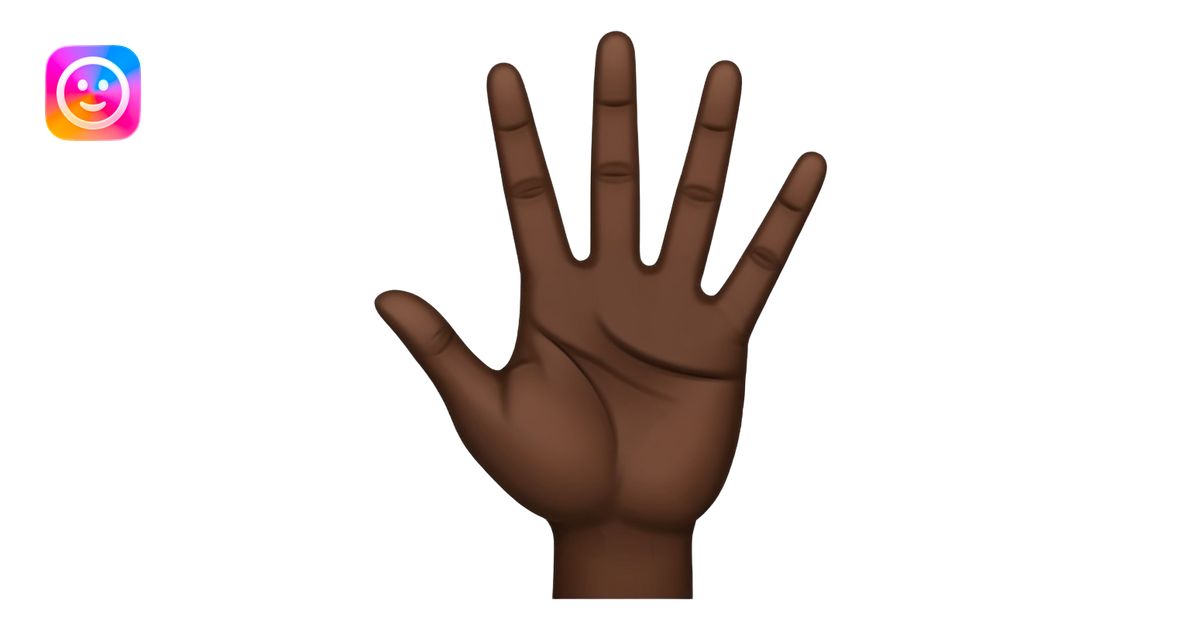 Yvl handsign emoji black hand emoji | AI Emoji Generator