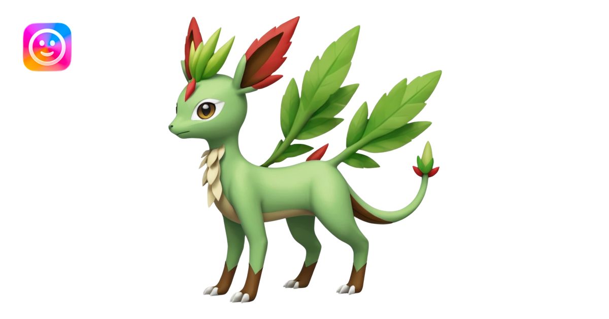 Shaymin-Leafeon-Sceptile-Flygon-Meloetta-Pokémon-Fakémon-fusion, full ...