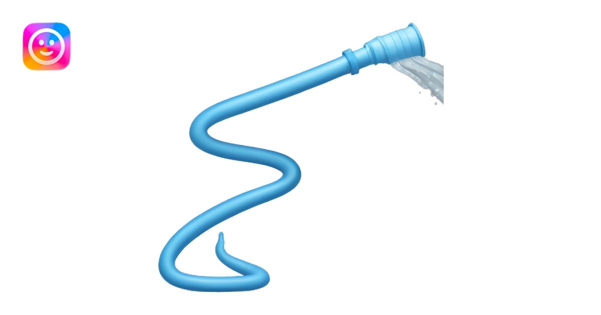Water hose set to jet stream emoji | AI Emoji Generator