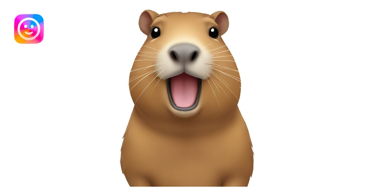 Capybara sing emoji | AI Emoji Generator