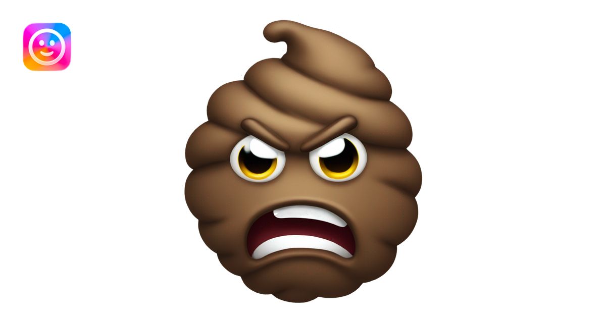 poop with angry face emoji | AI Emoji Generator