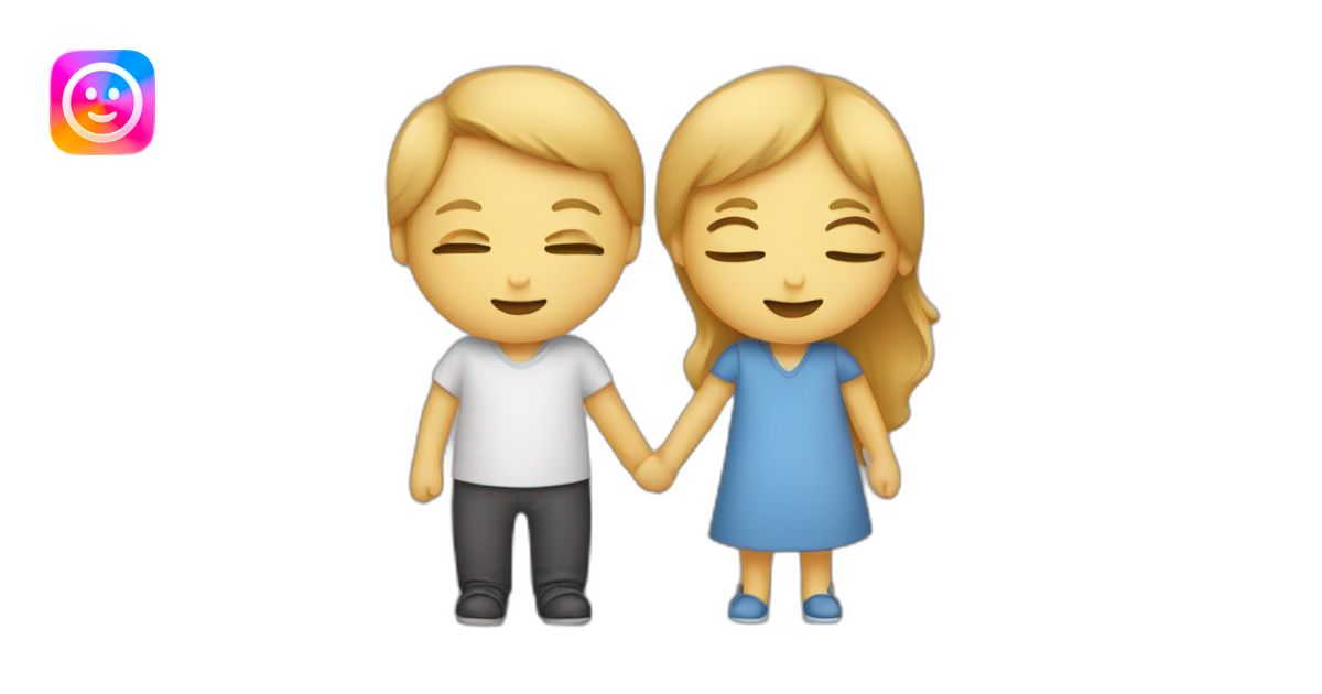 Deux personnes font un calin emoji | AI Emoji Generator