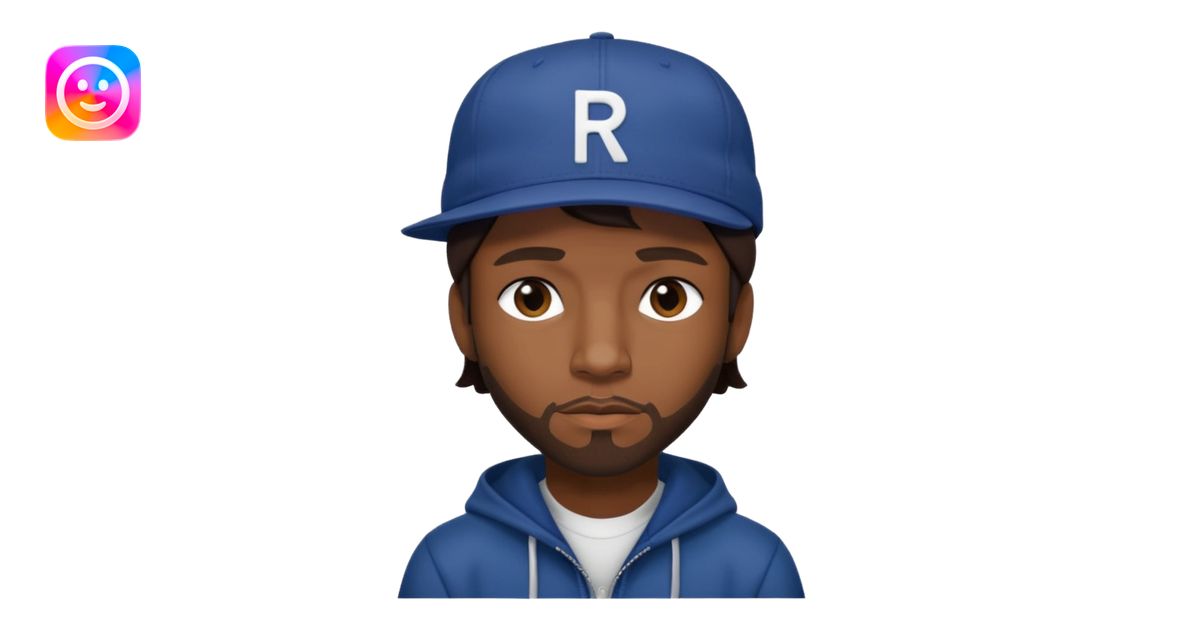 Redman Rapper with dark brown hair emoji | AI Emoji Generator