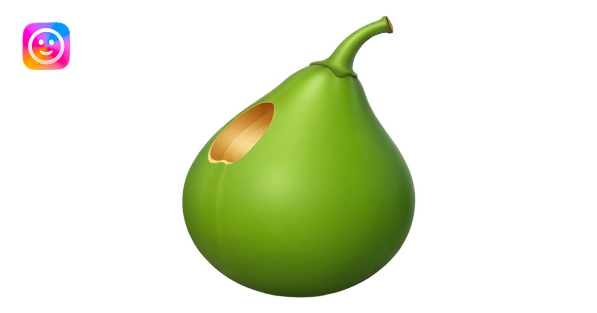 thin Calabash no face emoji | AI Emoji Generator