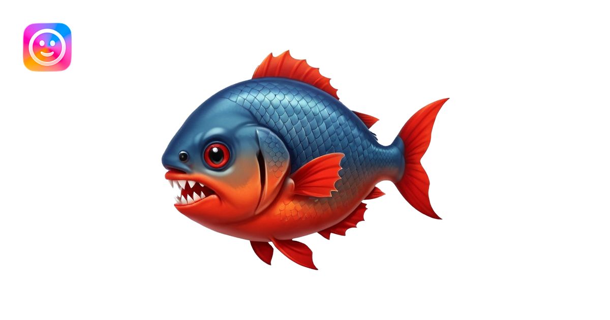 cute Piranha emoji | AI Emoji Generator