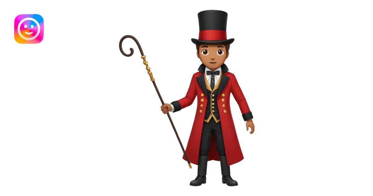 Ringmaster – Man in red coat and top hat, holding a whip or mic, full ...