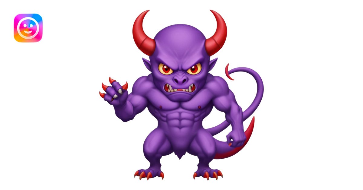 diablo morado emoji | AI Emoji Generator