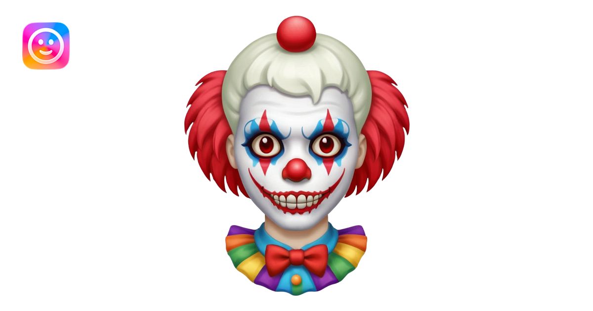 skeleton clown with makeup emoji | AI Emoji Generator