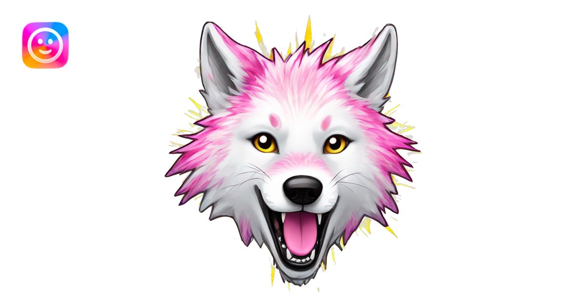 Sparkling crazy white aggressive wolf dancing snow mad big eyes ...