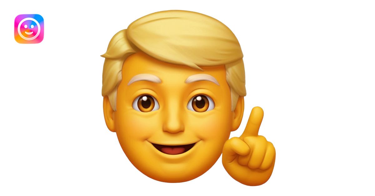 make the donald trump pointing face as a yellow emoji face emoji | AI ...