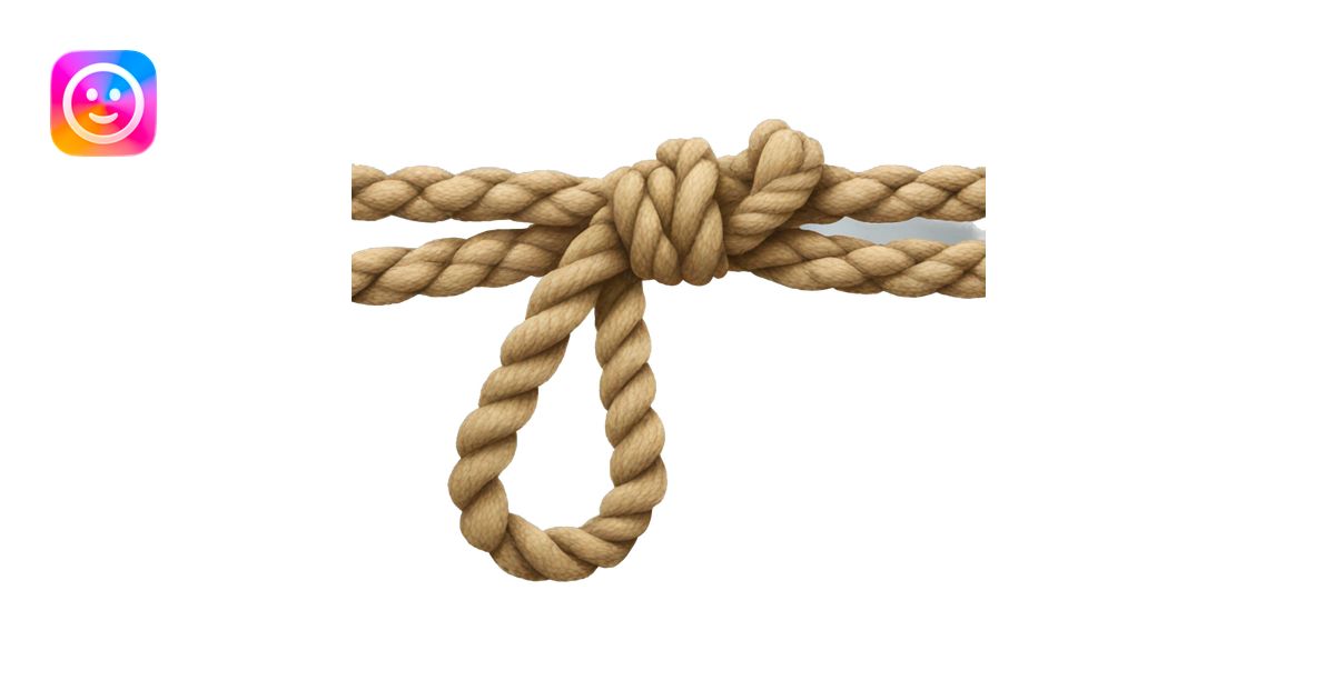 Tied rope emoji | AI Emoji Generator