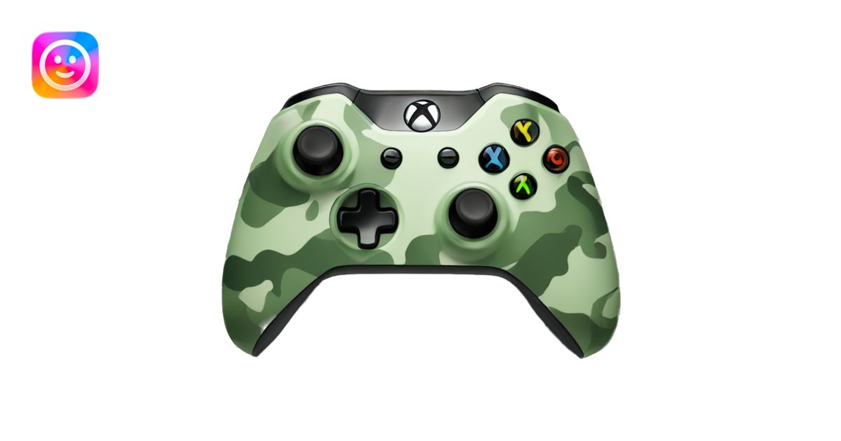 Camouflage xbox controller emoji | AI Emoji Generator