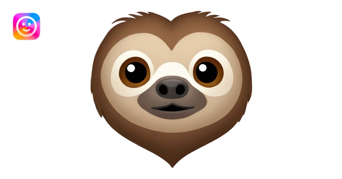 Sloth heart emoji | AI Emoji Generator