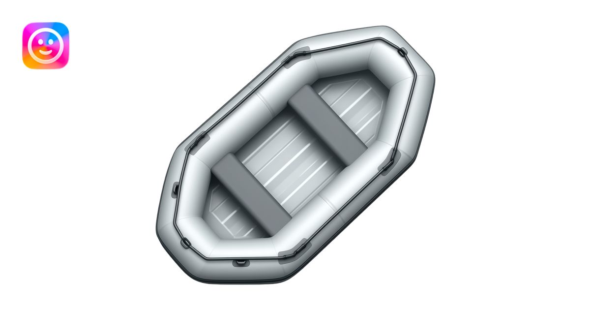 inflatable boat top view emoji | AI Emoji Generator