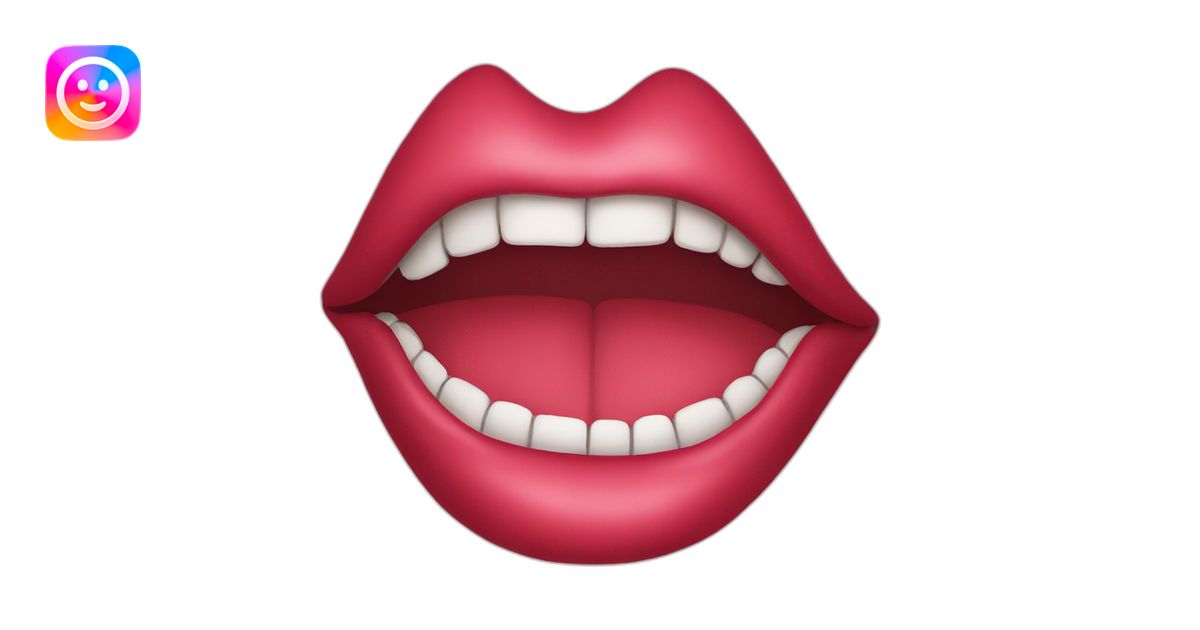 Giant lips emoji | AI Emoji Generator