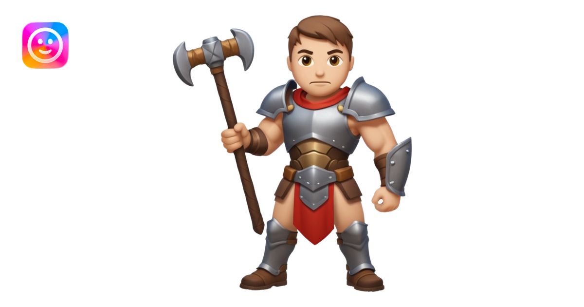 An emoji representing the "ironman challenge" for an Albion Online ...