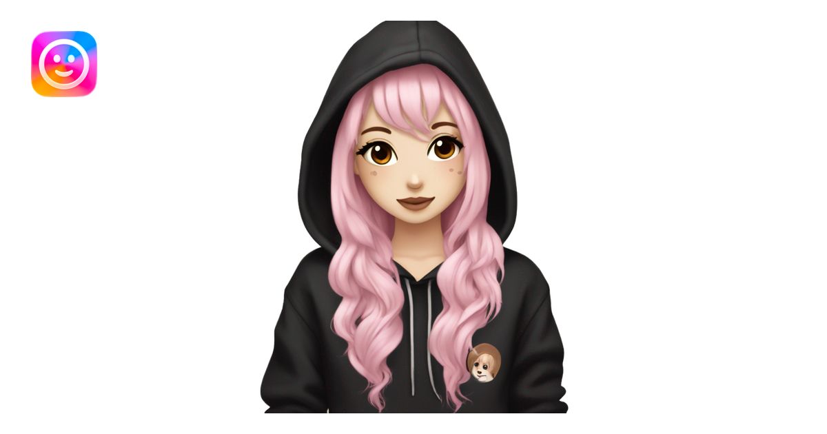 hime gyaru girl, tattoos, pale skin with medium brown and light pink ...