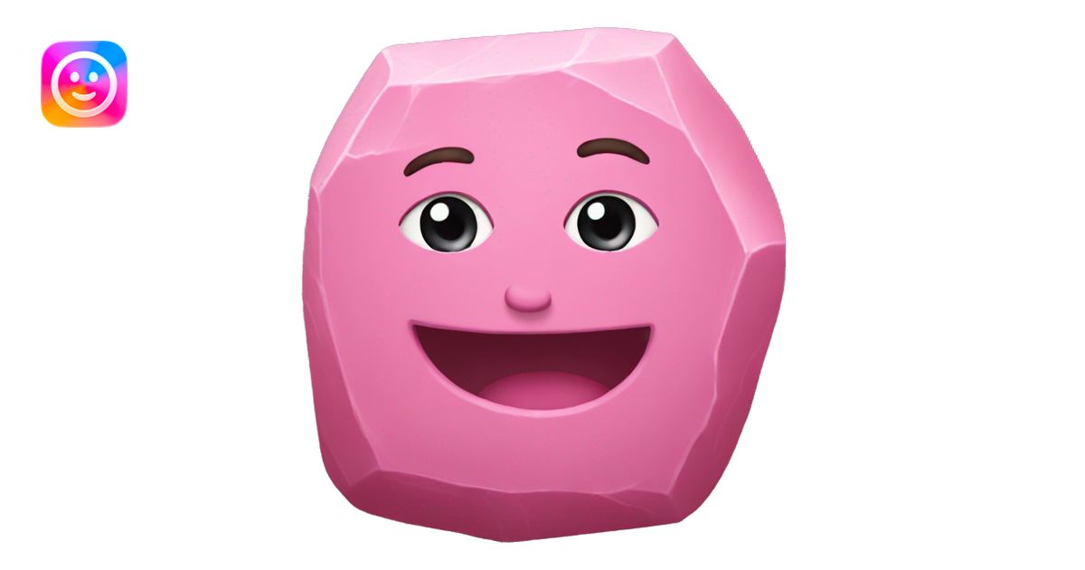 pink rock emoji | AI Emoji Generator