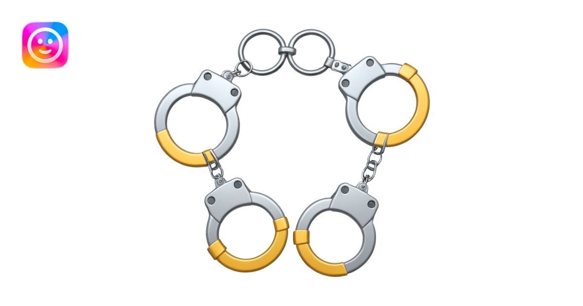 two separate broken handcuffs emoji | AI Emoji Generator