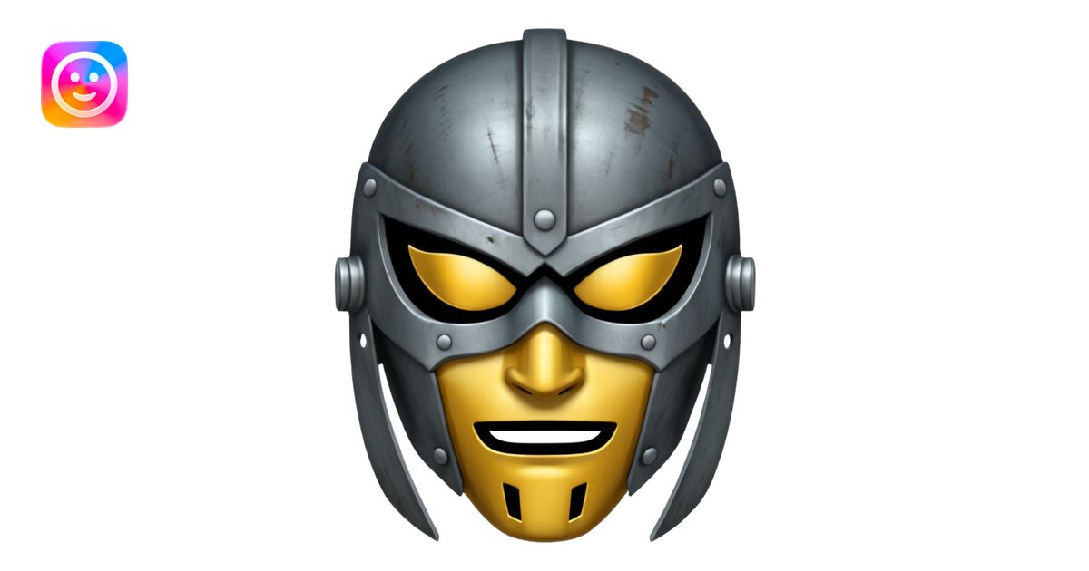 Warrior Battle Mask emoji | AI Emoji Generator