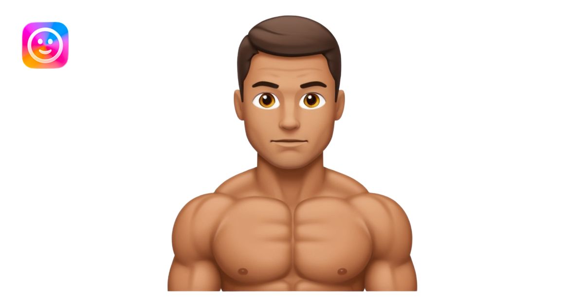 Kaslı Adam emoji | AI Emoji Generator