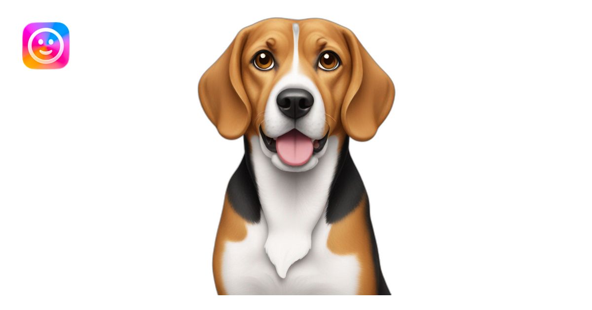 Beagle avec un Bretzel emoji | AI Emoji Generator