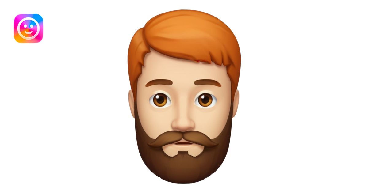 portrait of bearded man emoji | AI Emoji Generator