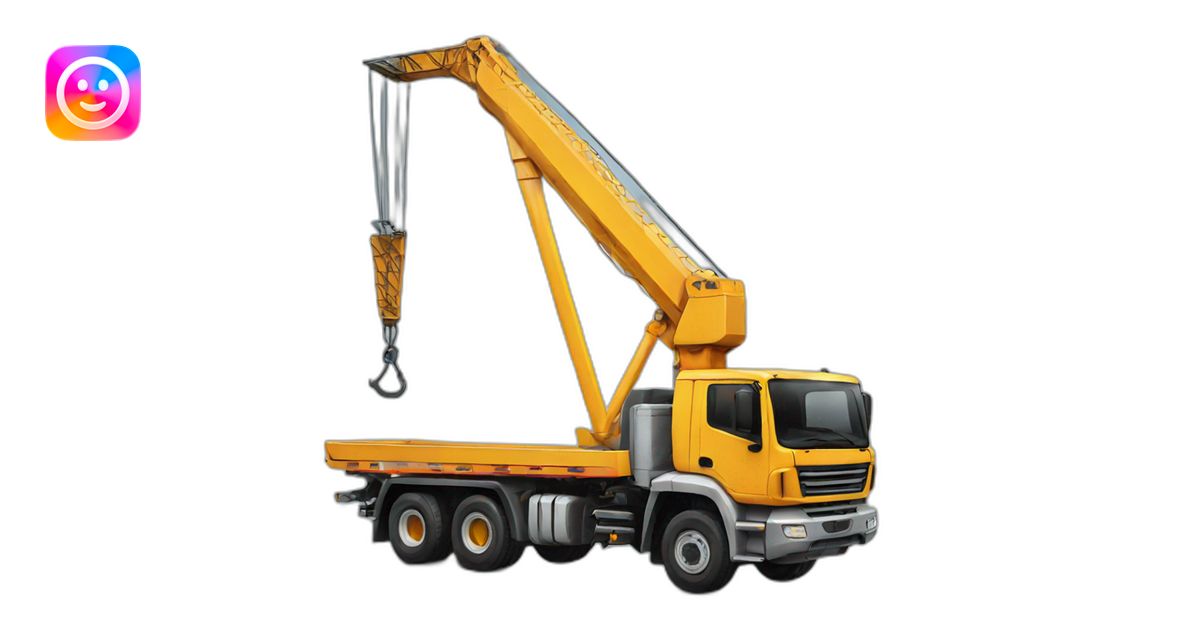 Crane truck emoji | AI Emoji Generator
