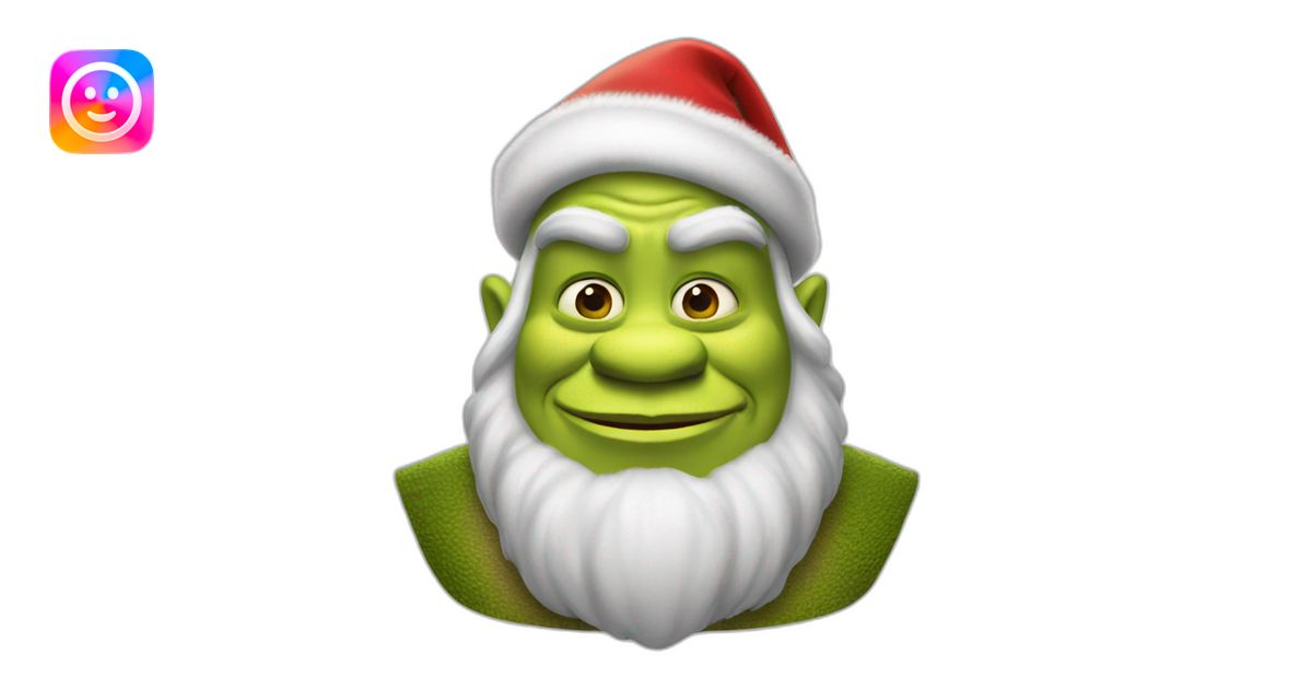 shrek santa emoji | AI Emoji Generator