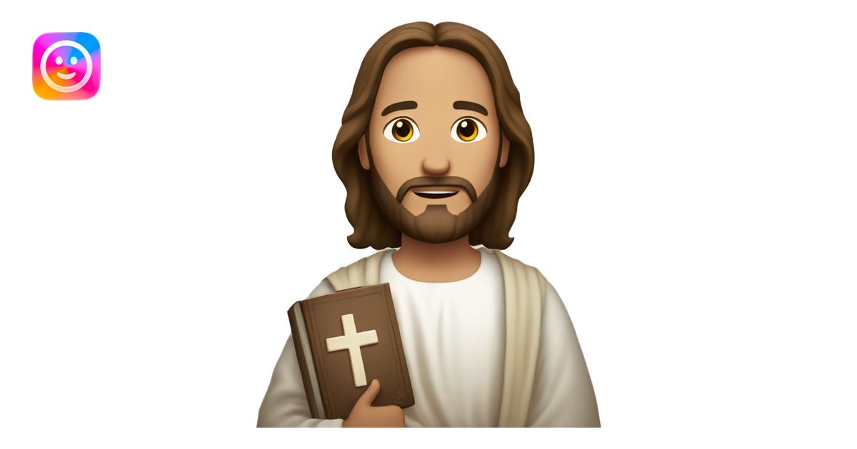 Jesus with Bible verse matthew chapter 1 emoji | AI Emoji Generator