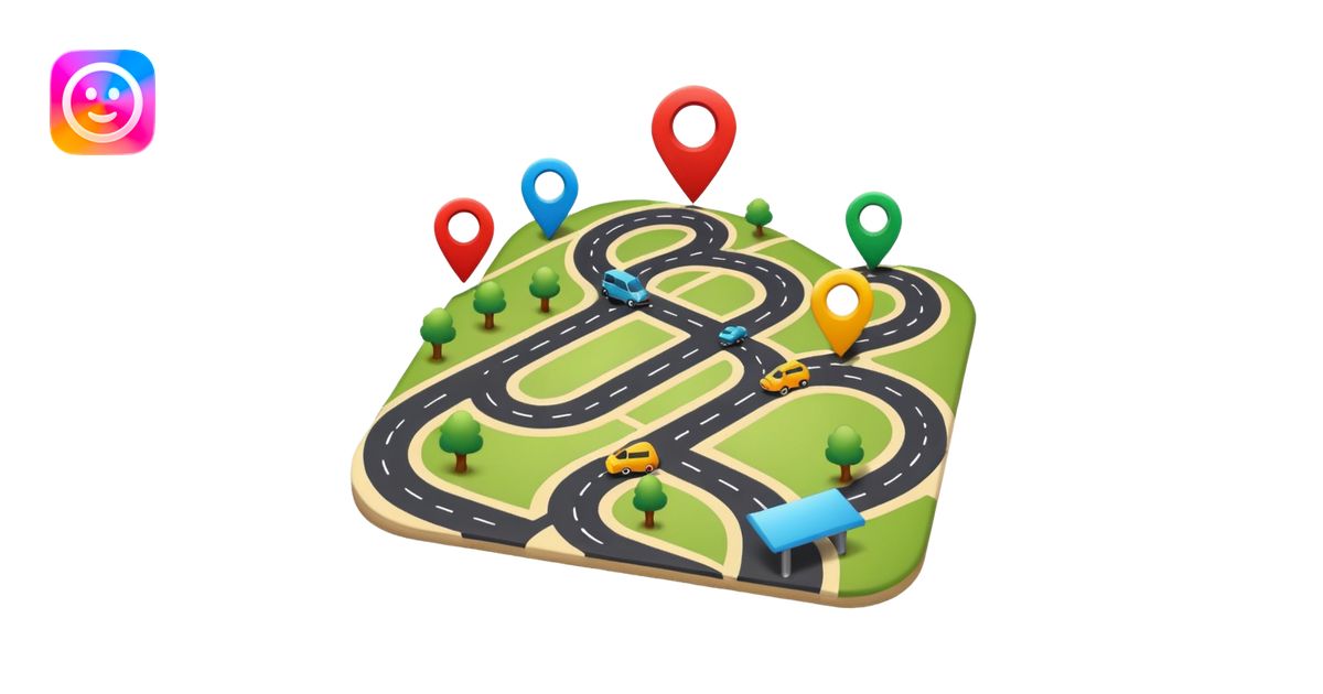 roadmap for business presentation emoji | AI Emoji Generator