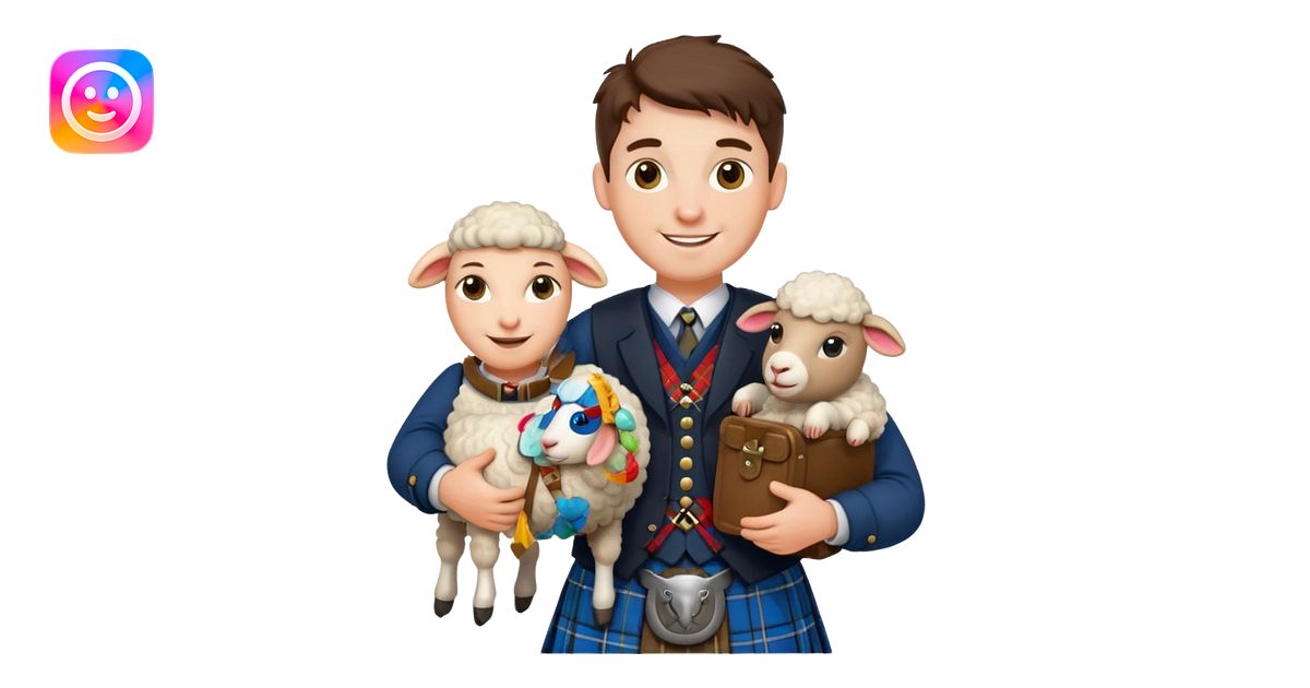 a scottish that loves sheep and likes innovation emoji | AI Emoji Generator